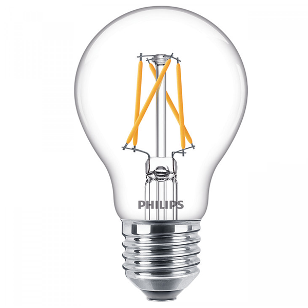 Philips LED lamp E27 | Peer A60 | SceneSwitch | Filament | 2200-2500-2700K | 7.5W (60W) Philips ...
